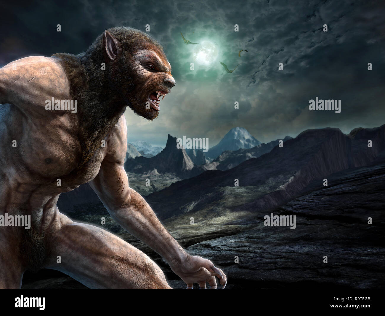 Horror werewolf hi-res stock photography and images - Alamy