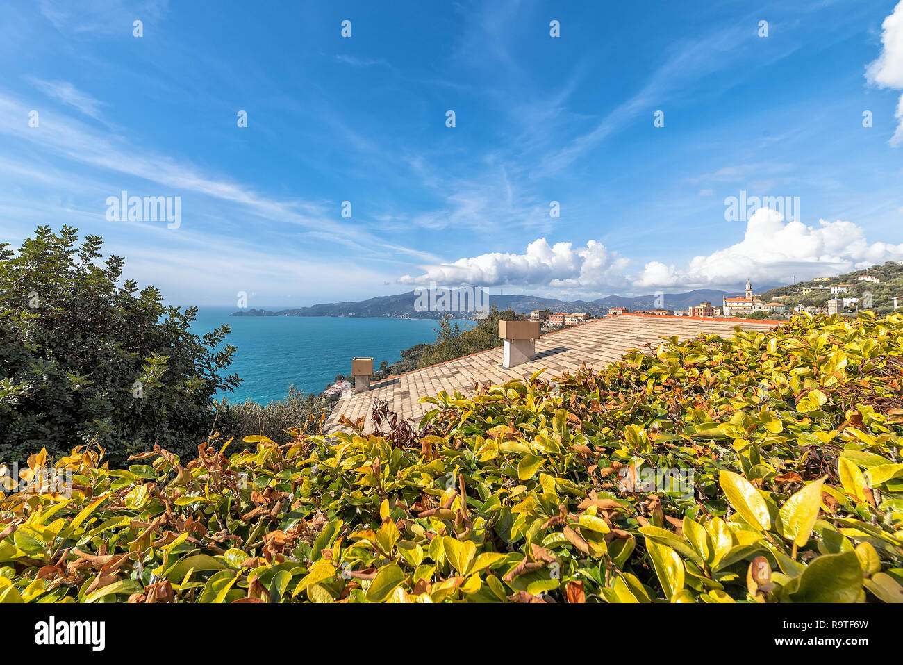 View of roof on the Tigullio gulf - Portofino view - Chiavari, Ligurian ...