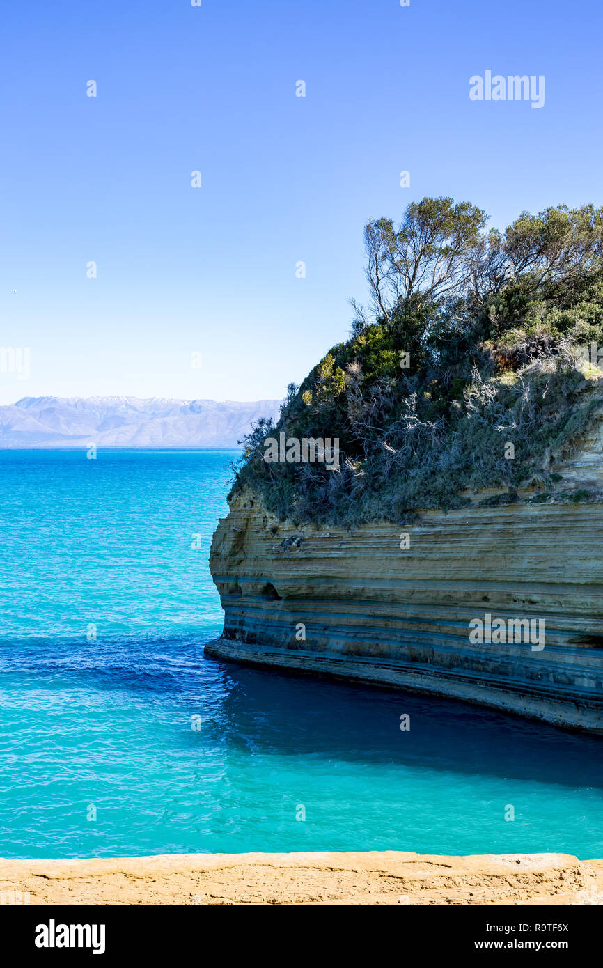 Sunny spring view from Love Canal a.k.a. Canal D'Amour with blue water ...