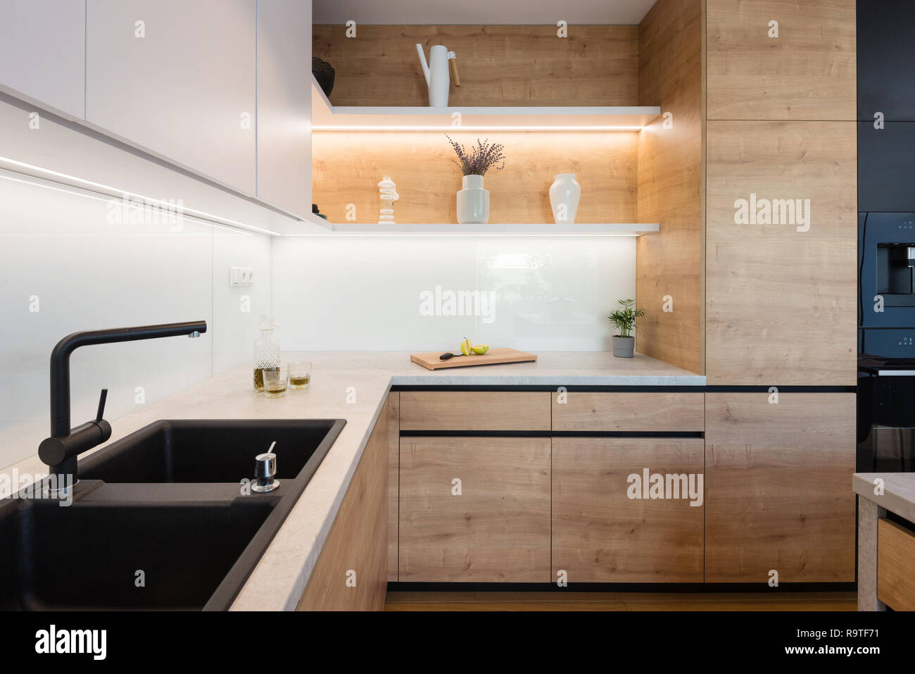 Detail of kitchen interior hi-res stock photography and images - Alamy