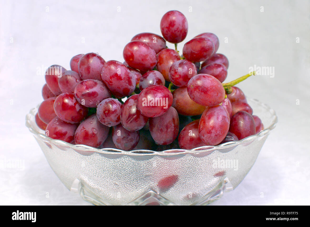 Red Grapes In A Bowl