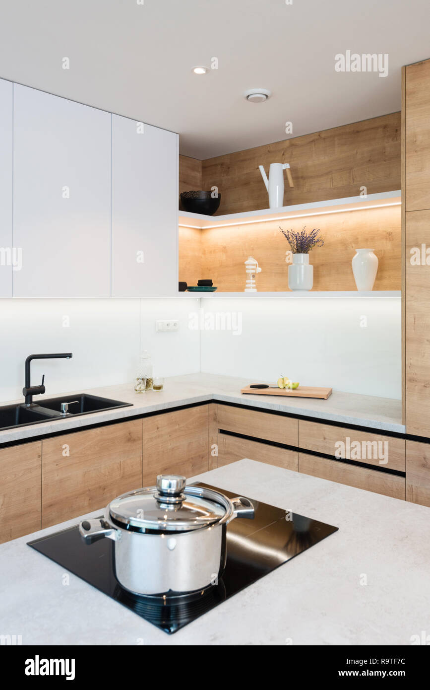 Detail of kitchen interior hi-res stock photography and images - Alamy