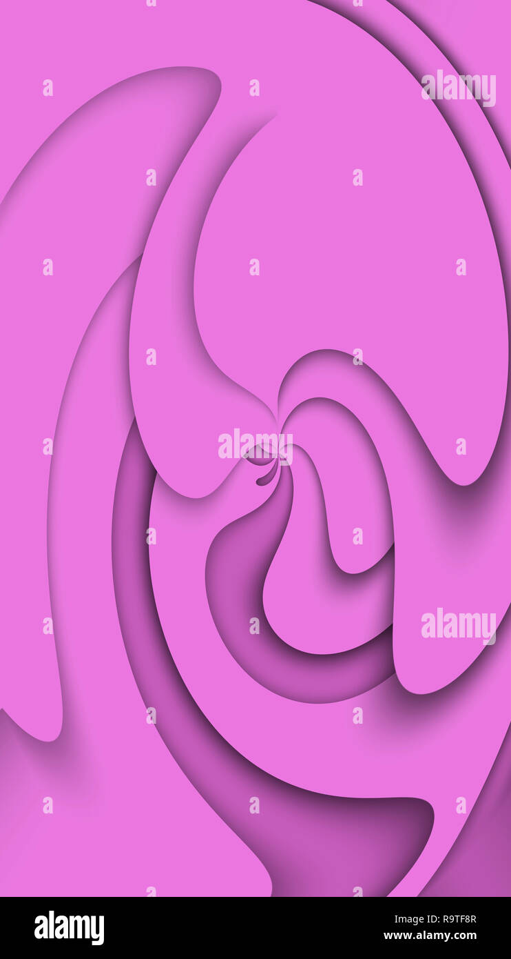 Pink curved shapes. Purple colored abstract shapes Stock Photo - Alamy