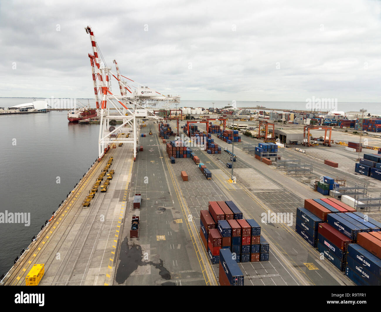Container port, Fremantle, Western Australia Stock Photo - Alamy