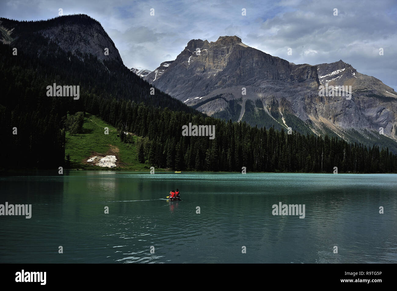 Jade Lake and Spark Falls Stock Photo - Alamy