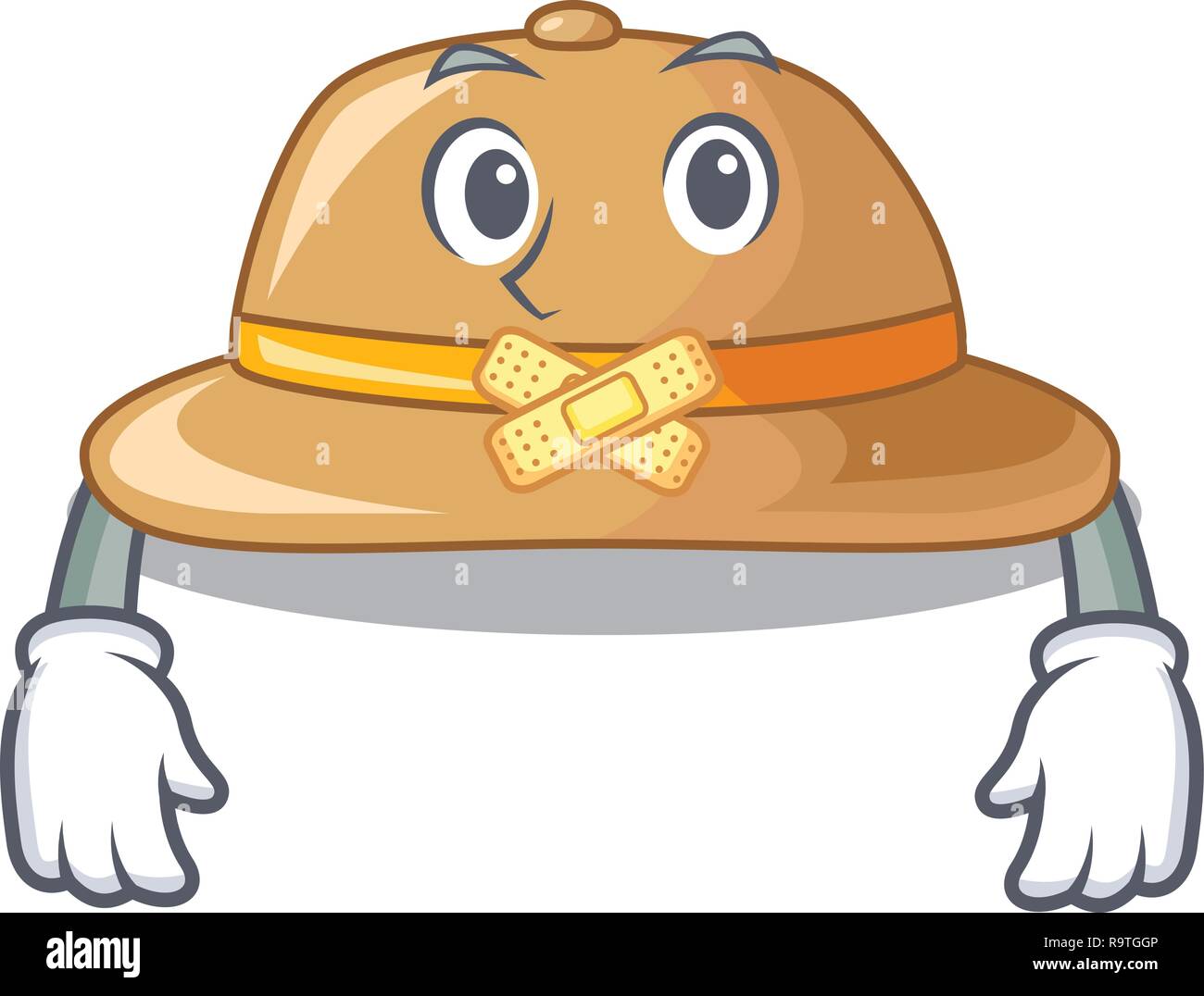 Silent cork hat in a cartoon style Stock Vector Image & Art - Alamy