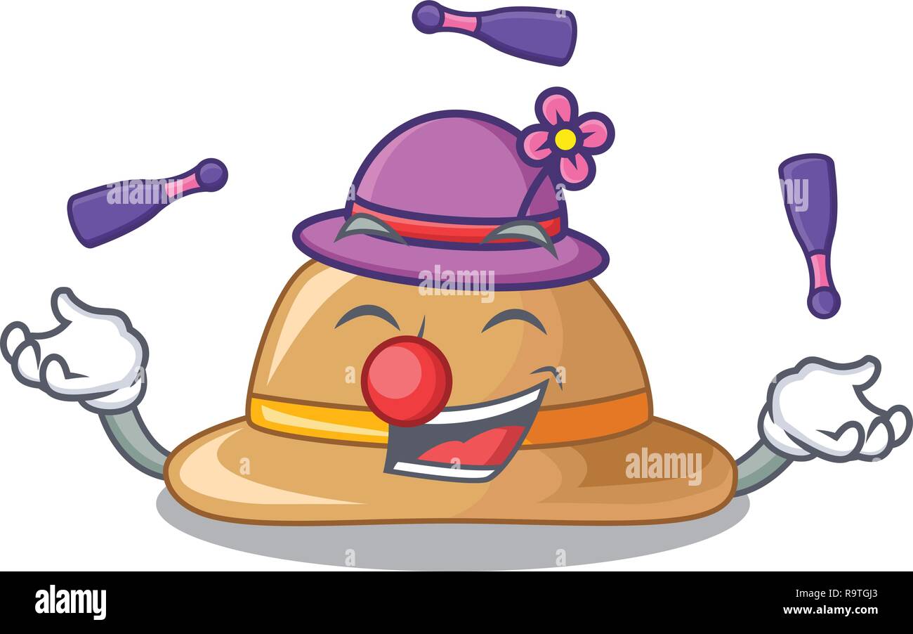 Juggling cork hat in a cartoon style Stock Vector Image & Art - Alamy