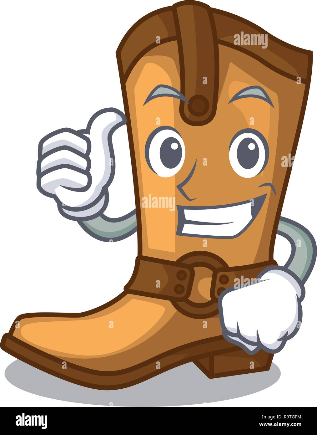 Cartoon cowboy thumbs up hi-res stock photography and images - Alamy