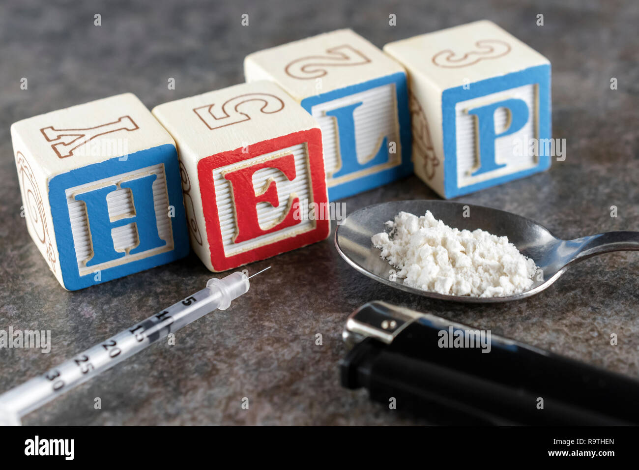 Drugs white powder hi-res stock photography and images - Alamy