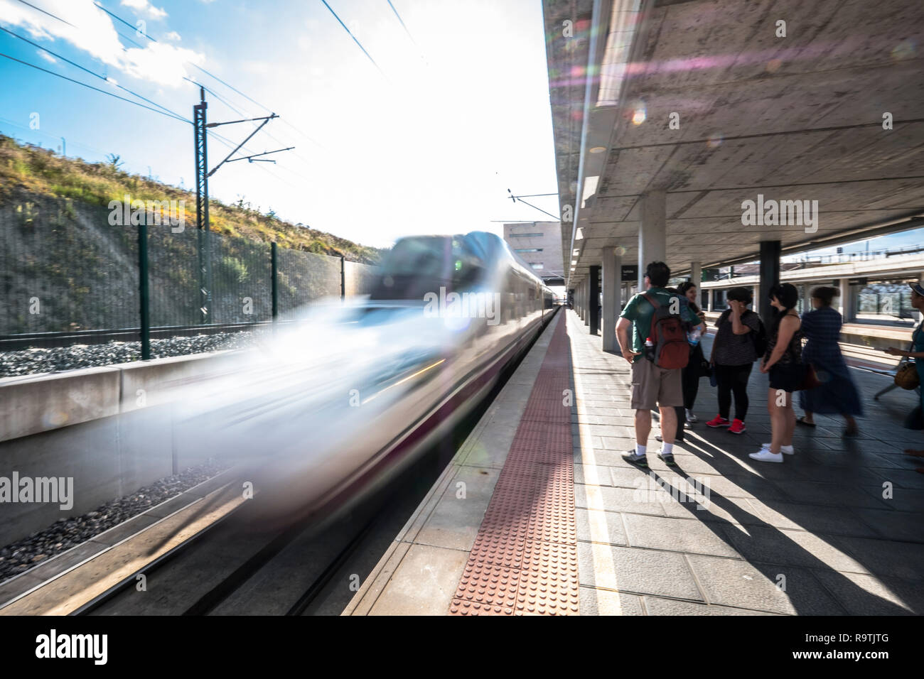 Train Stattion at Segovia, Spain Stock Photo - Alamy