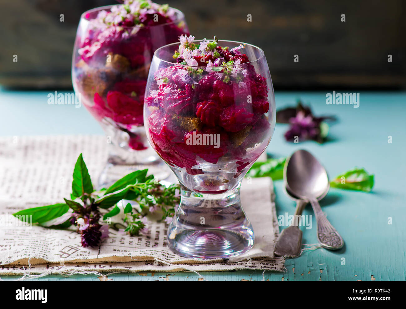 Vintage eating buffet hi-res stock photography and images - Alamy