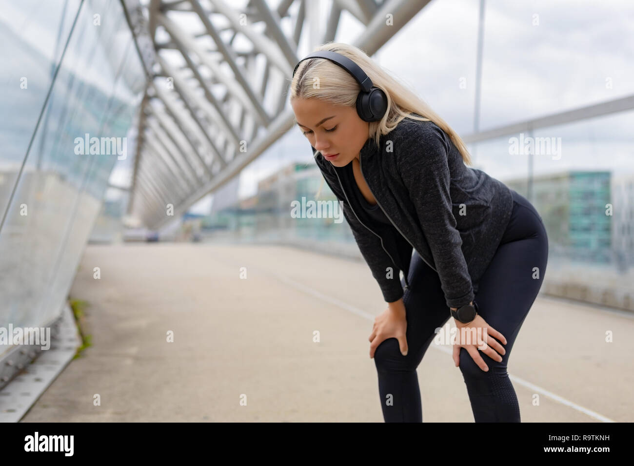 Young athlete resting after hi-res stock photography and images - Alamy