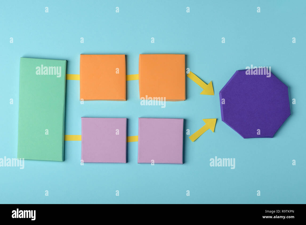 Business infographic diagram. Material design, composition of color ...