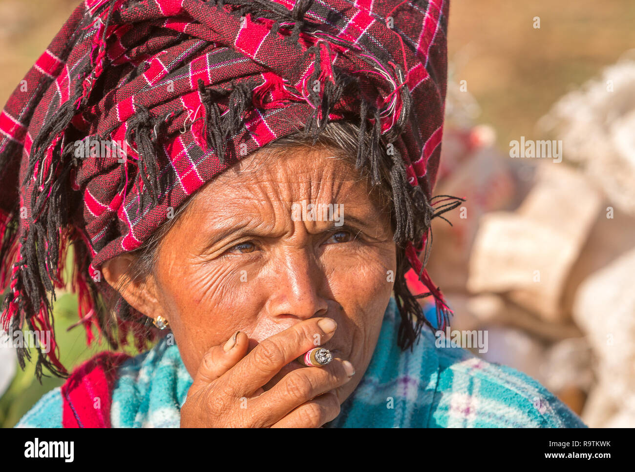 Tribe lady in Myanmar Stock Photo - Alamy