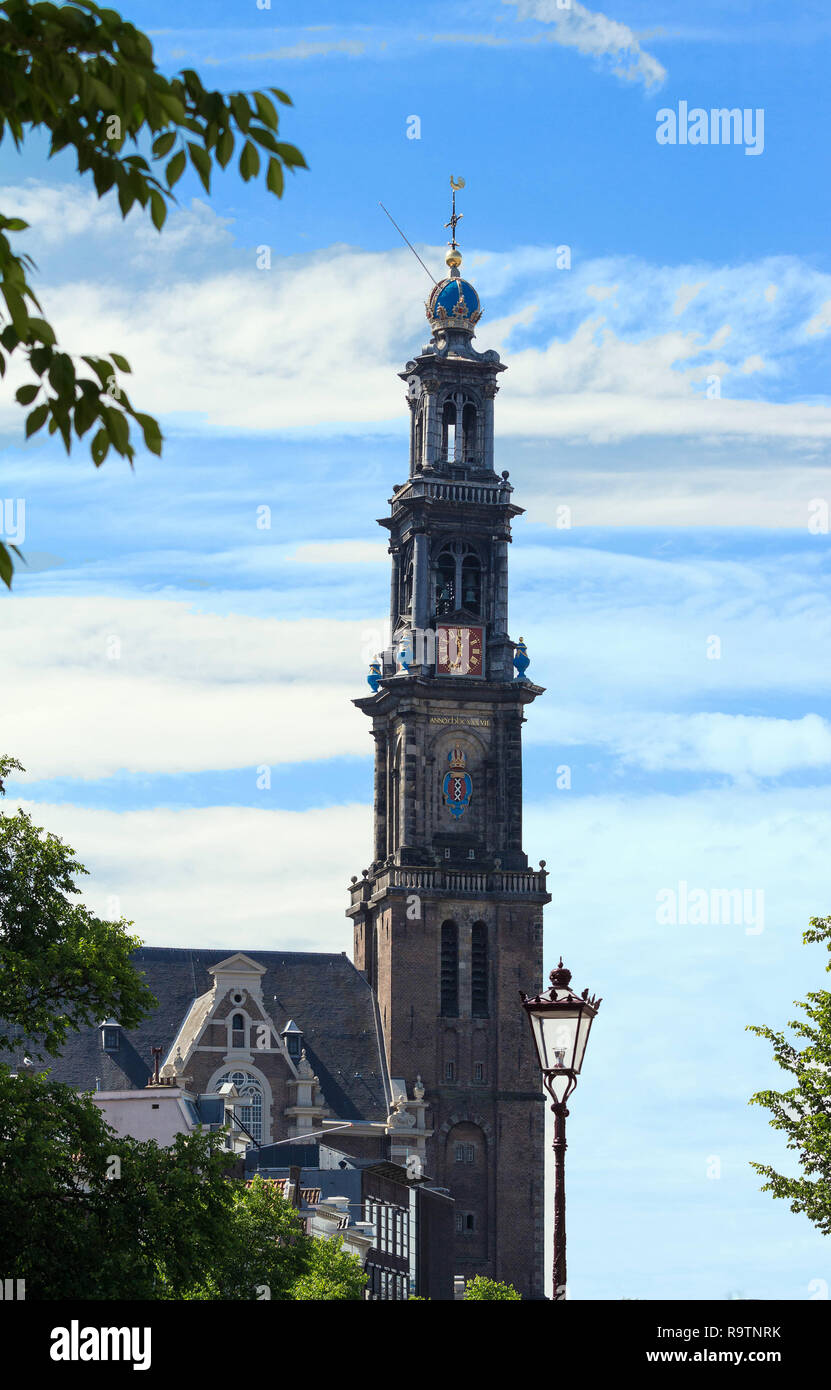 View of Western Church Westerkerk, 1620 - 1631 - a Dutch Protestant ...