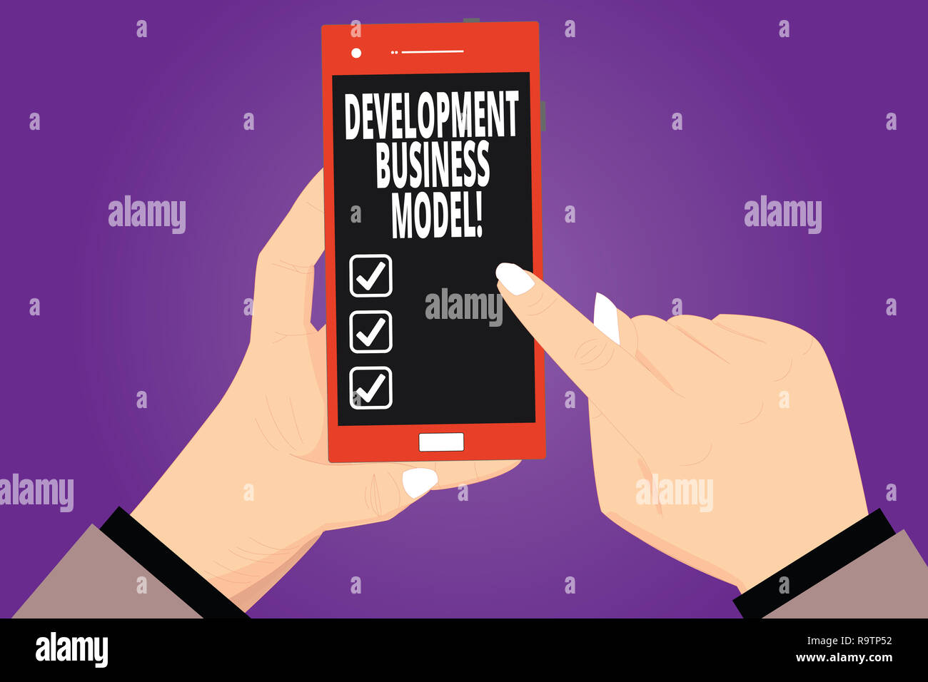 Text Sign Showing Development Business Model Conceptual Photo Rationale Of How An Organization