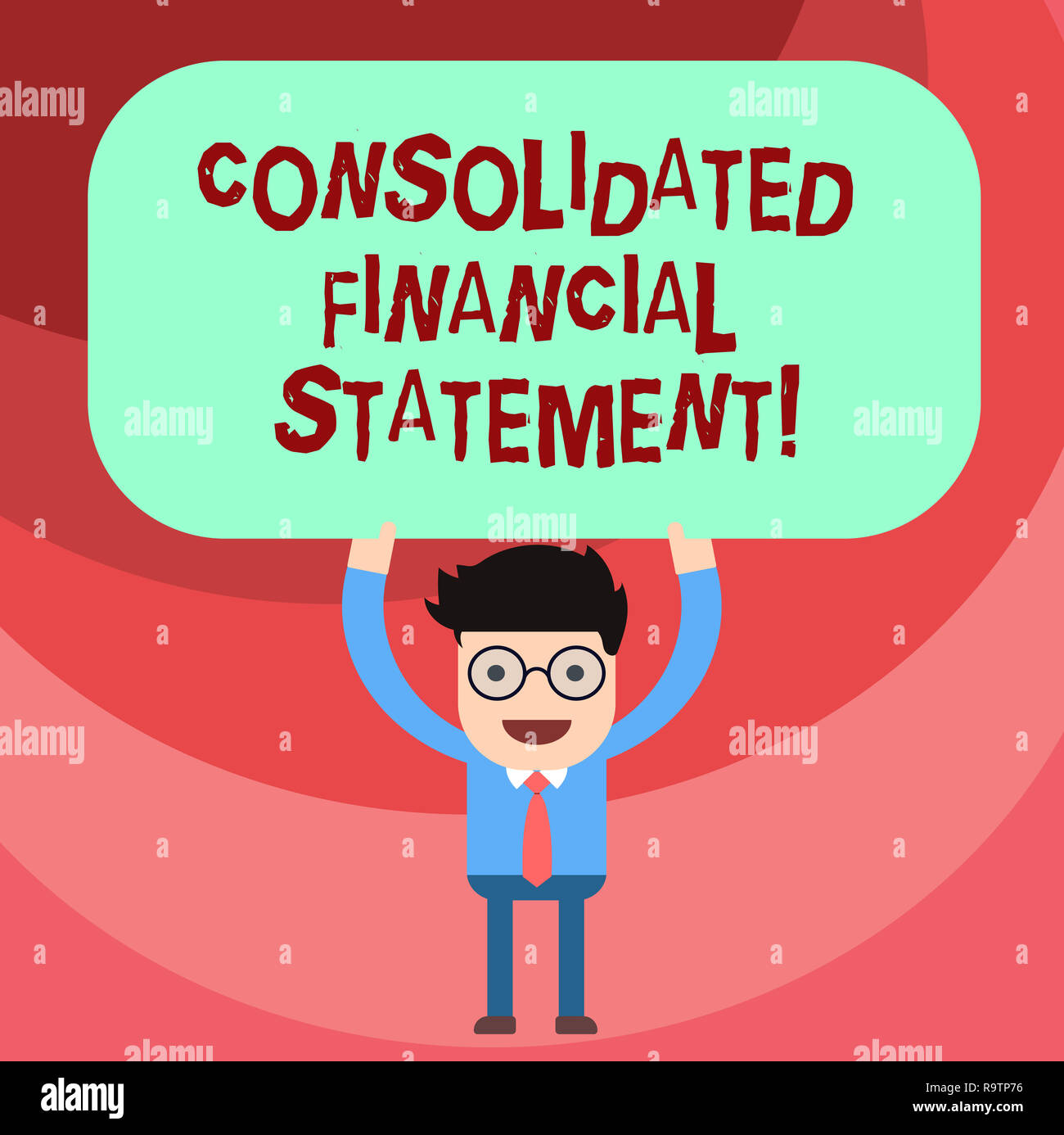 Word writing text Consolidated Financial Statement. Business concept ...