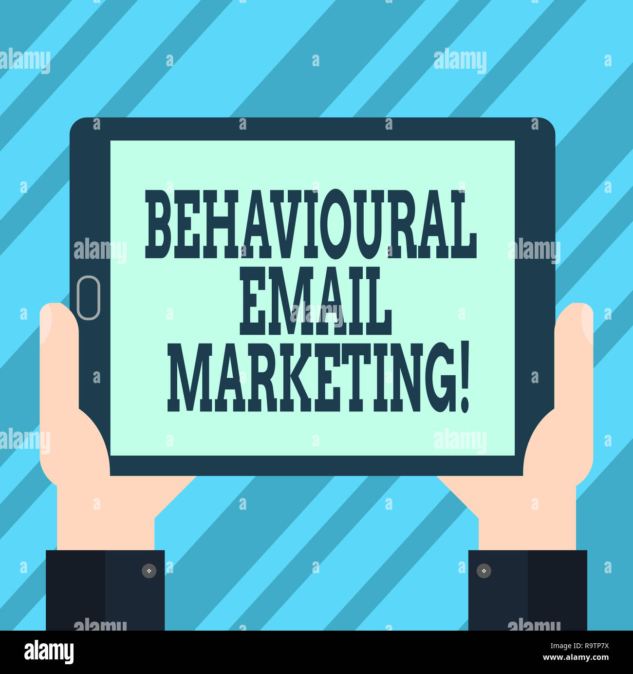 Text sign showing Behavioural Email Marketing. Conceptual photo ...
