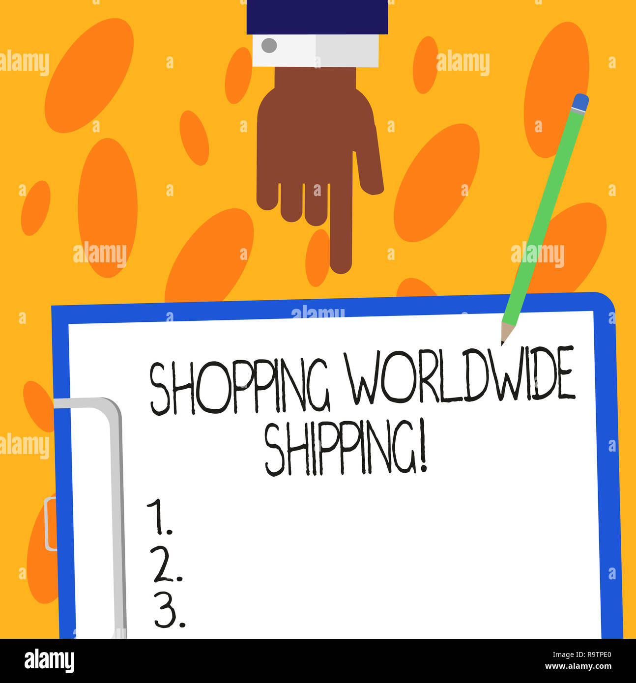Text sign showing Shopping Worldwide Shipping. Conceptual photo ...