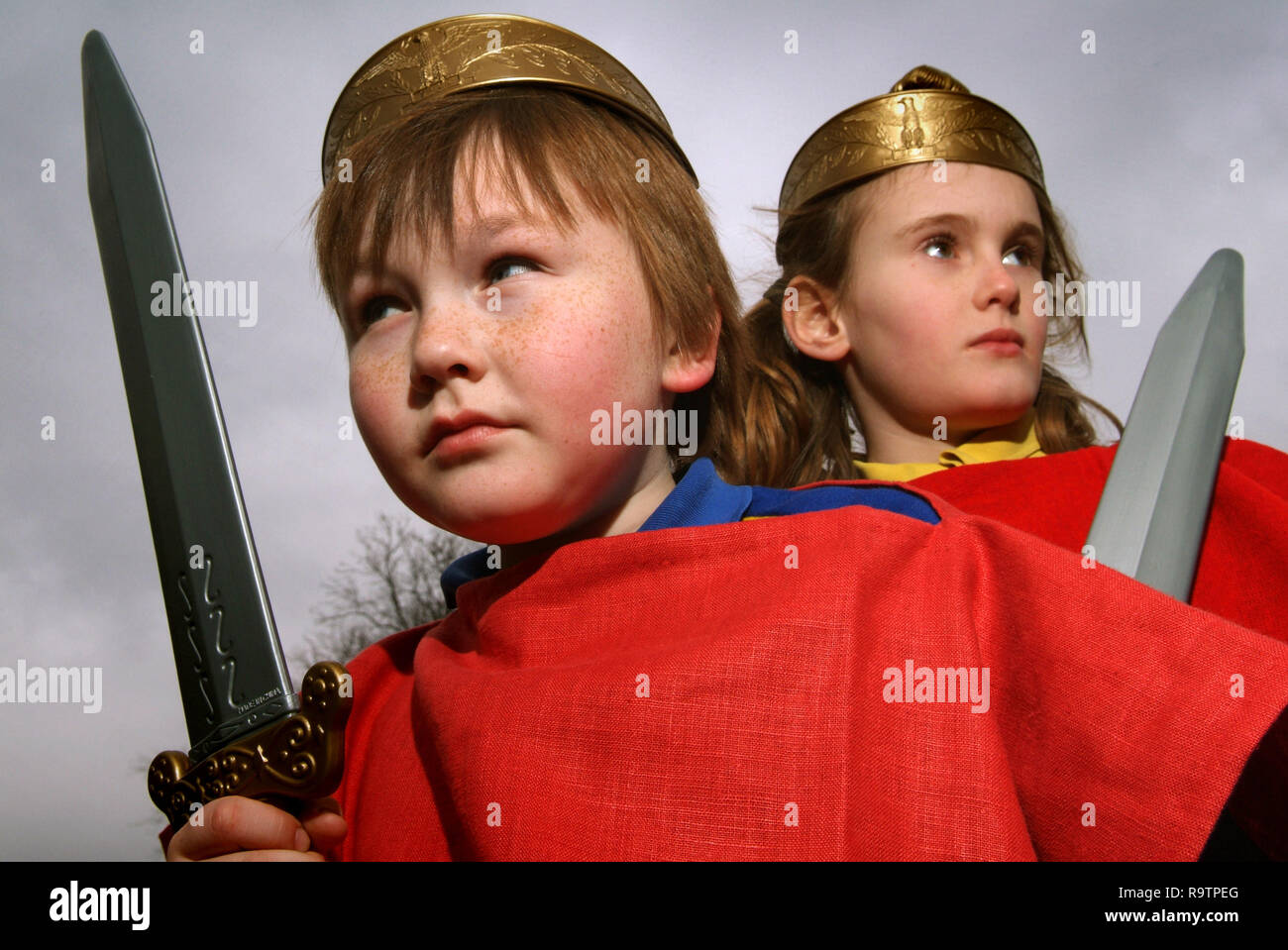 Primary school children role-playing Roman life at Chedworth Roman ...