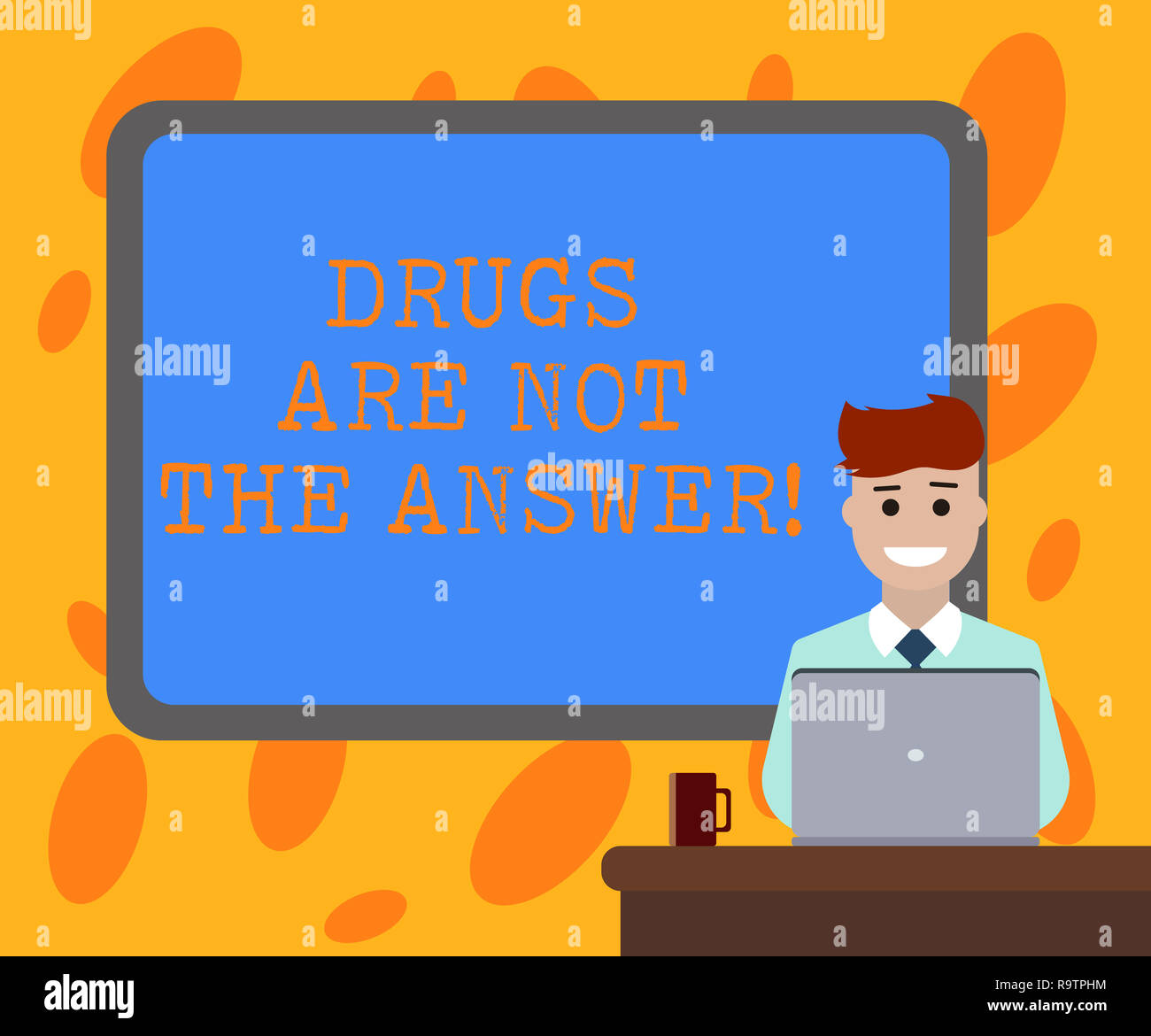 Writing note showing Drugs Are Not The Answer. Business photo ...