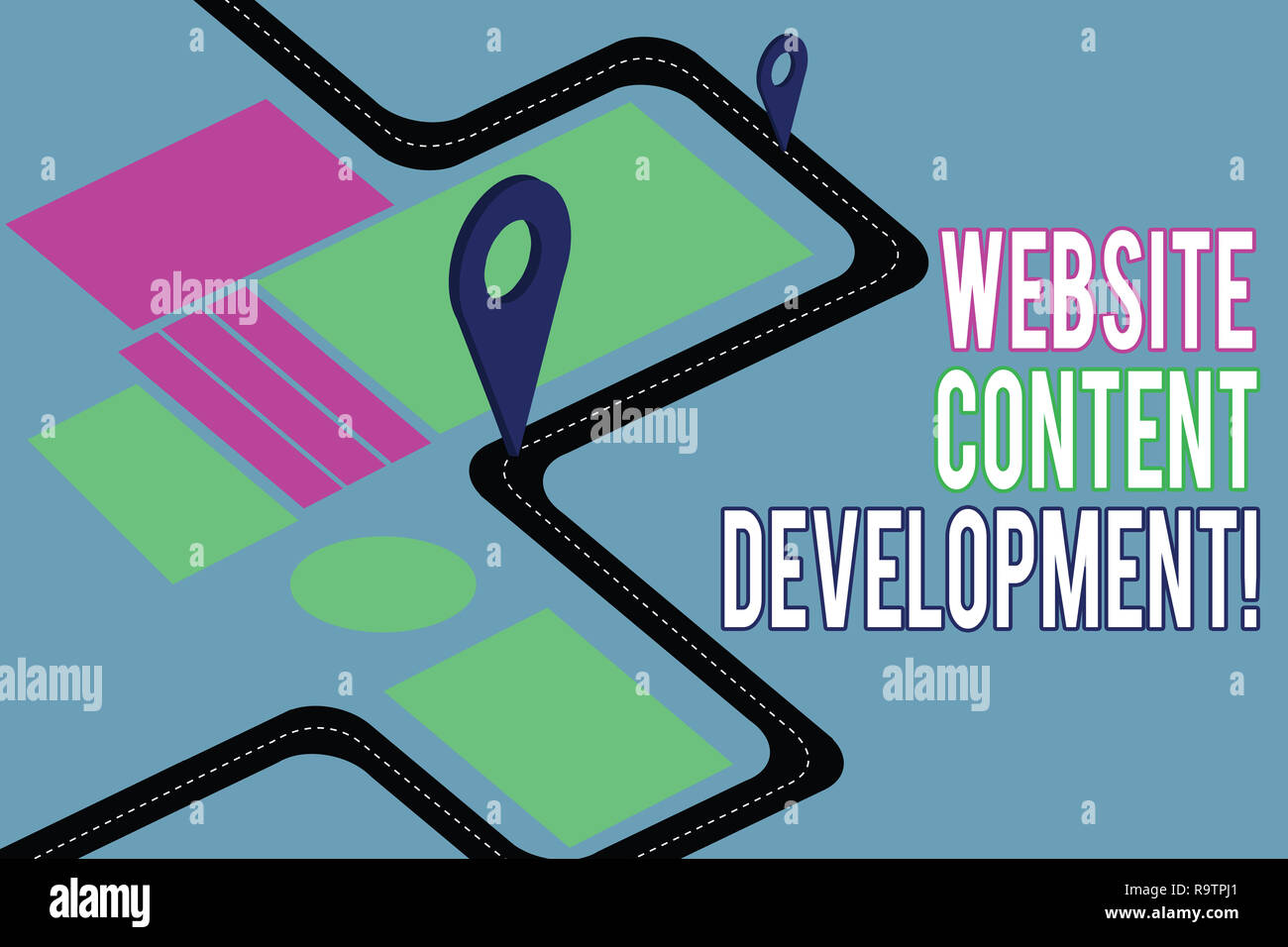 Handwriting text writing Website Content Development. Concept meaning ...
