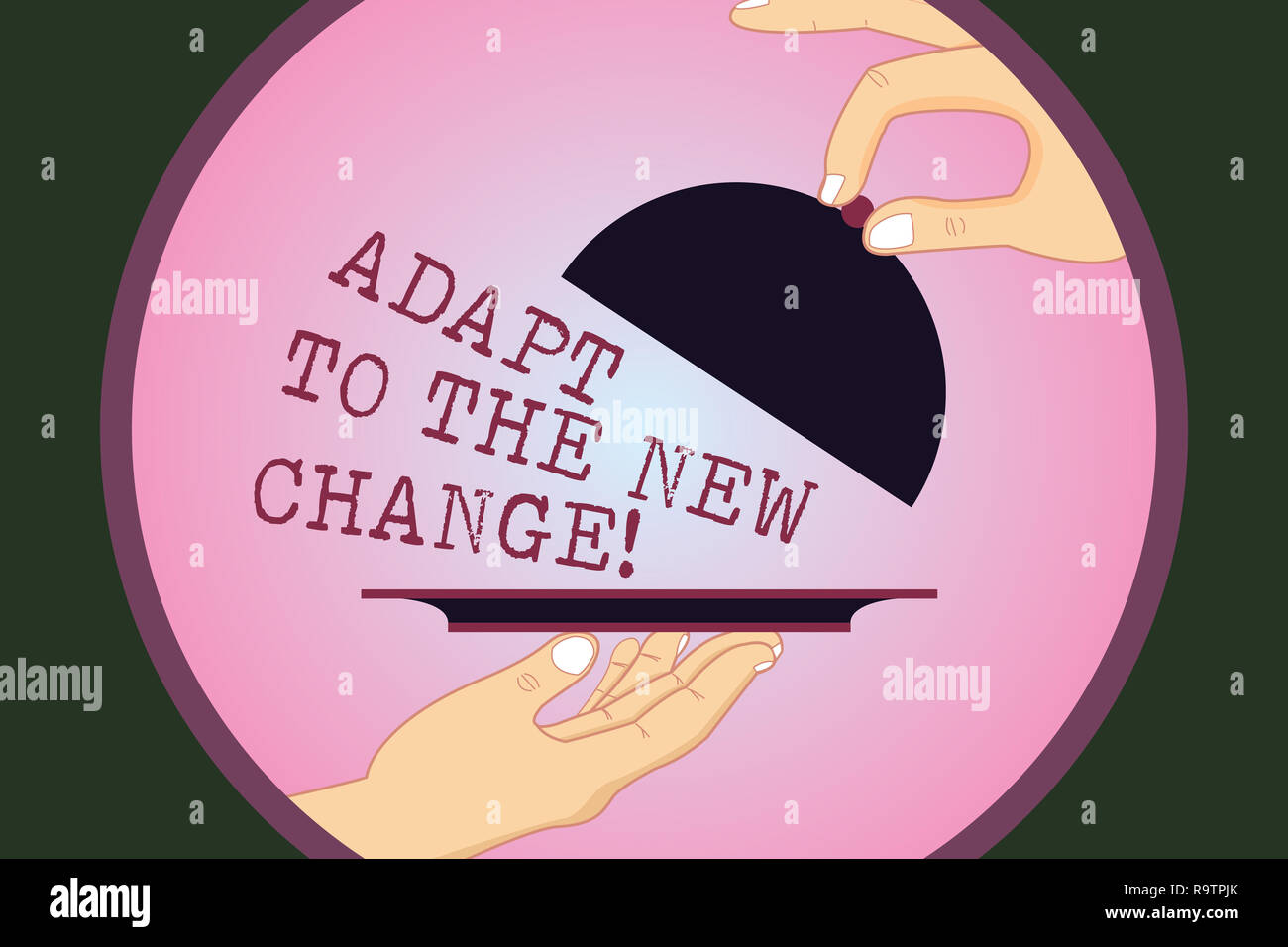 Writing note showing Adapt To The New Change. Business photo showcasing ...