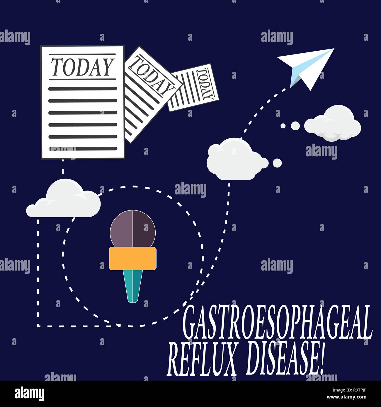 Text sign showing Gastroesophageal Reflux Disease. Conceptual photo ...