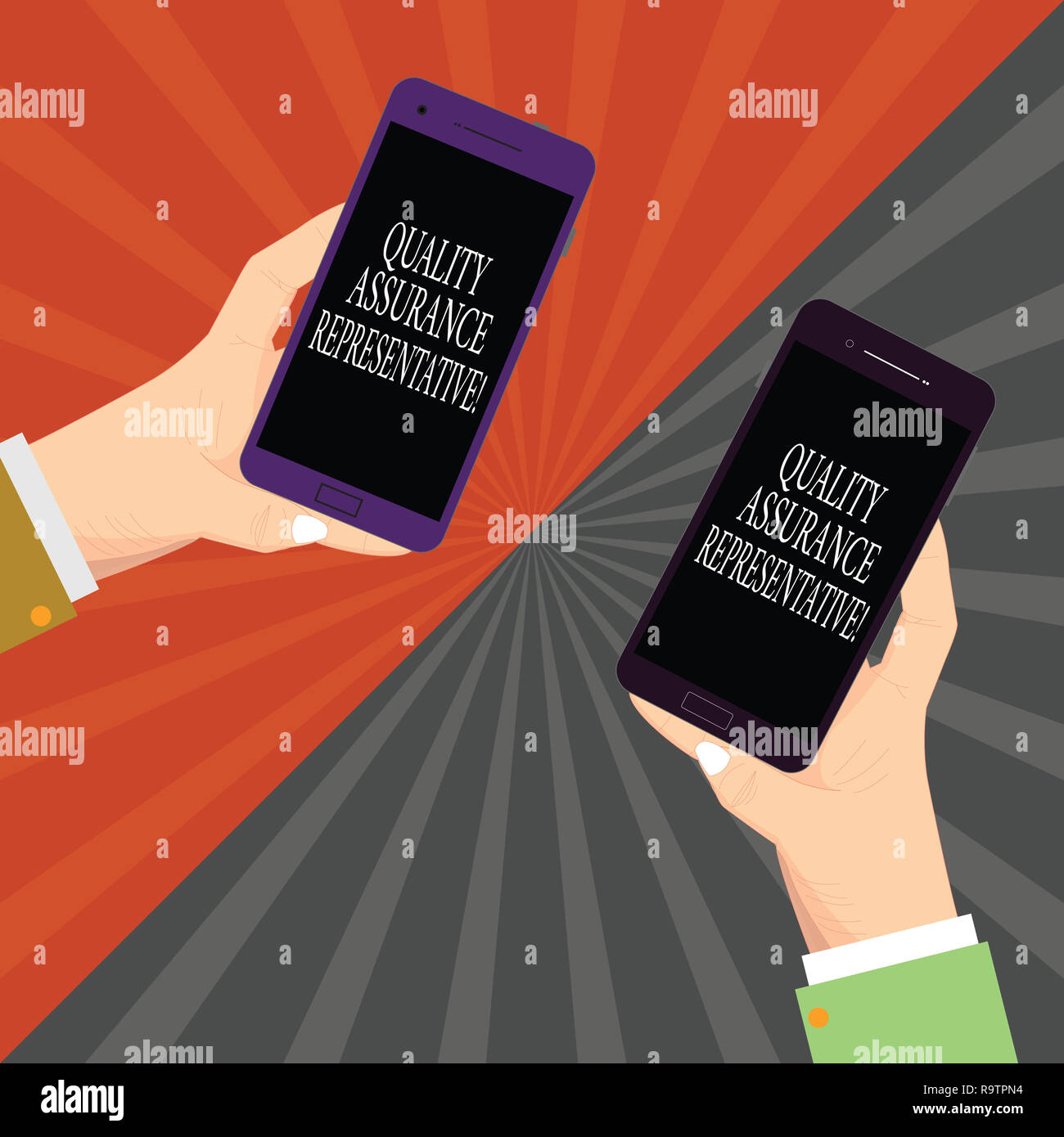 Text sign showing Quality Assurance Representative. Conceptual photo ...