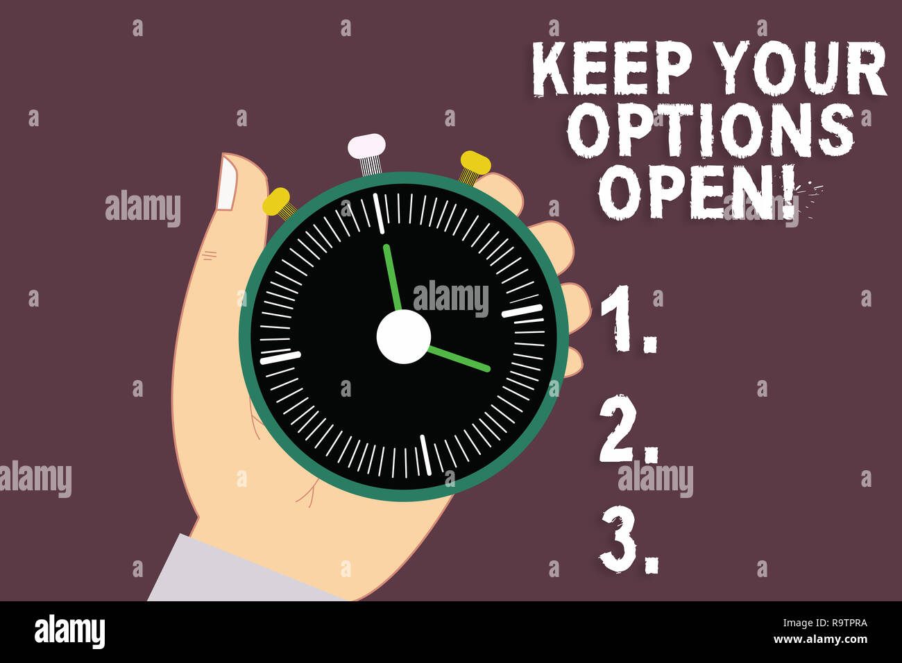 Word writing text Keep Your Options Open. Business concept for Manage ...