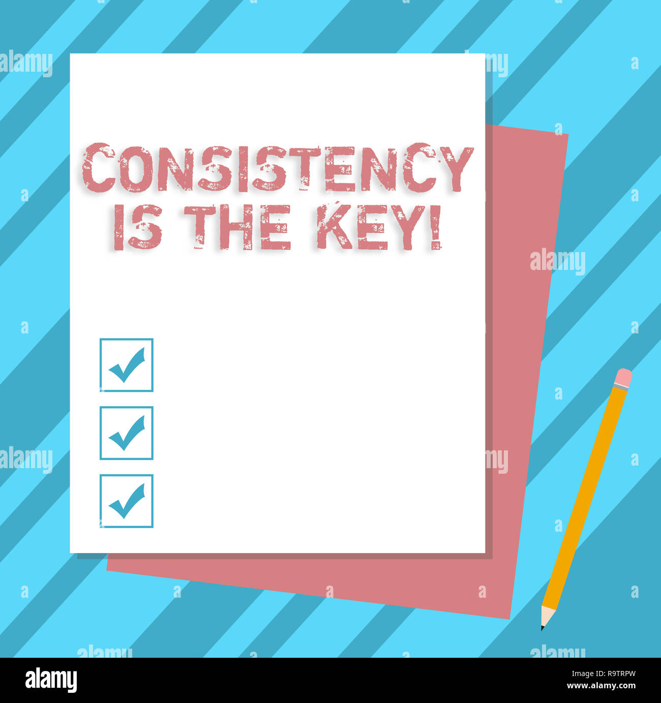 Writing note showing Consistency Is The Key. Business photo showcasing ...