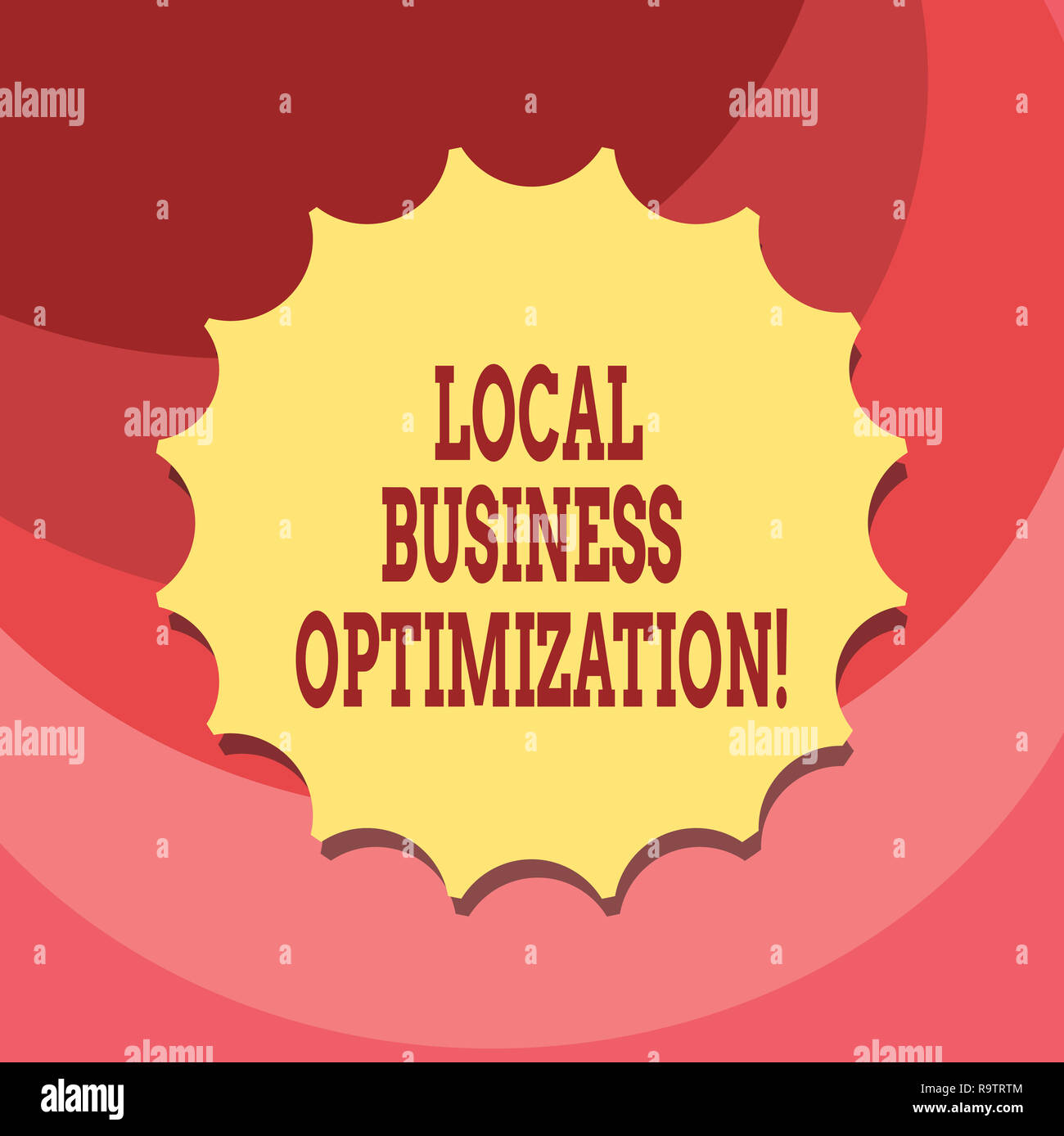 Text sign showing Local Business Optimization. Conceptual photo promote ...