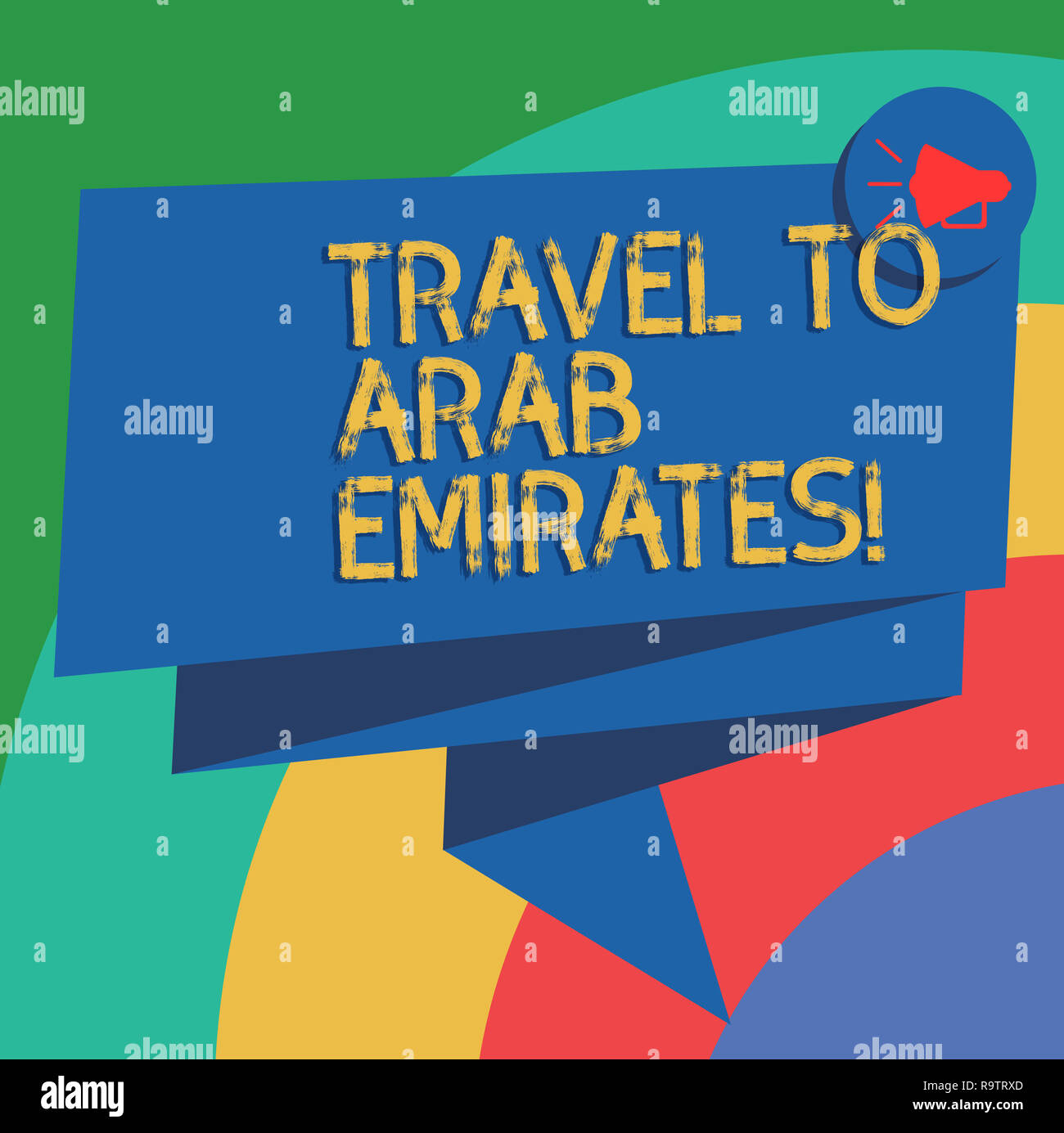 Conceptual hand writing showing Travel To Arab Emirates. Business photo ...