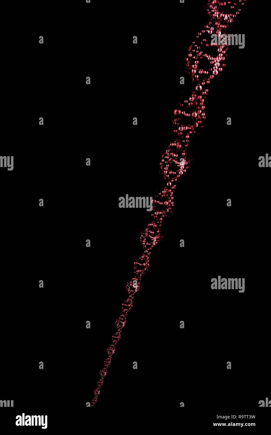 3D DNA strand with vibrant colors for genetics background Stock Photo ...