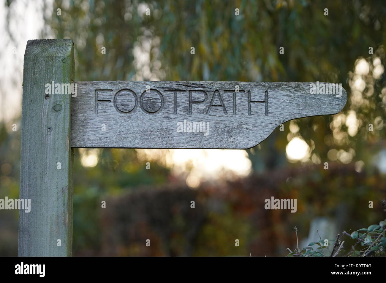 Footpath This Way Stock Photo - Alamy