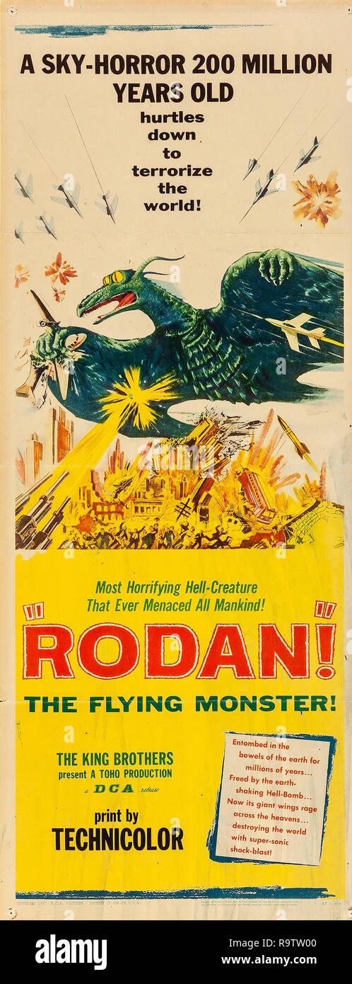 Rodan! The Flying Monster (DCA, 1957) Poster Poster Art File Reference ...