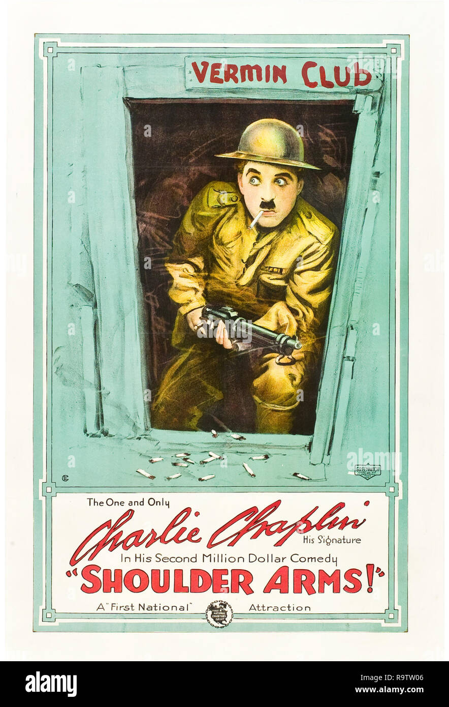 Shoulder Arms (First National, 1918). Poster Charles Chaplin File ...