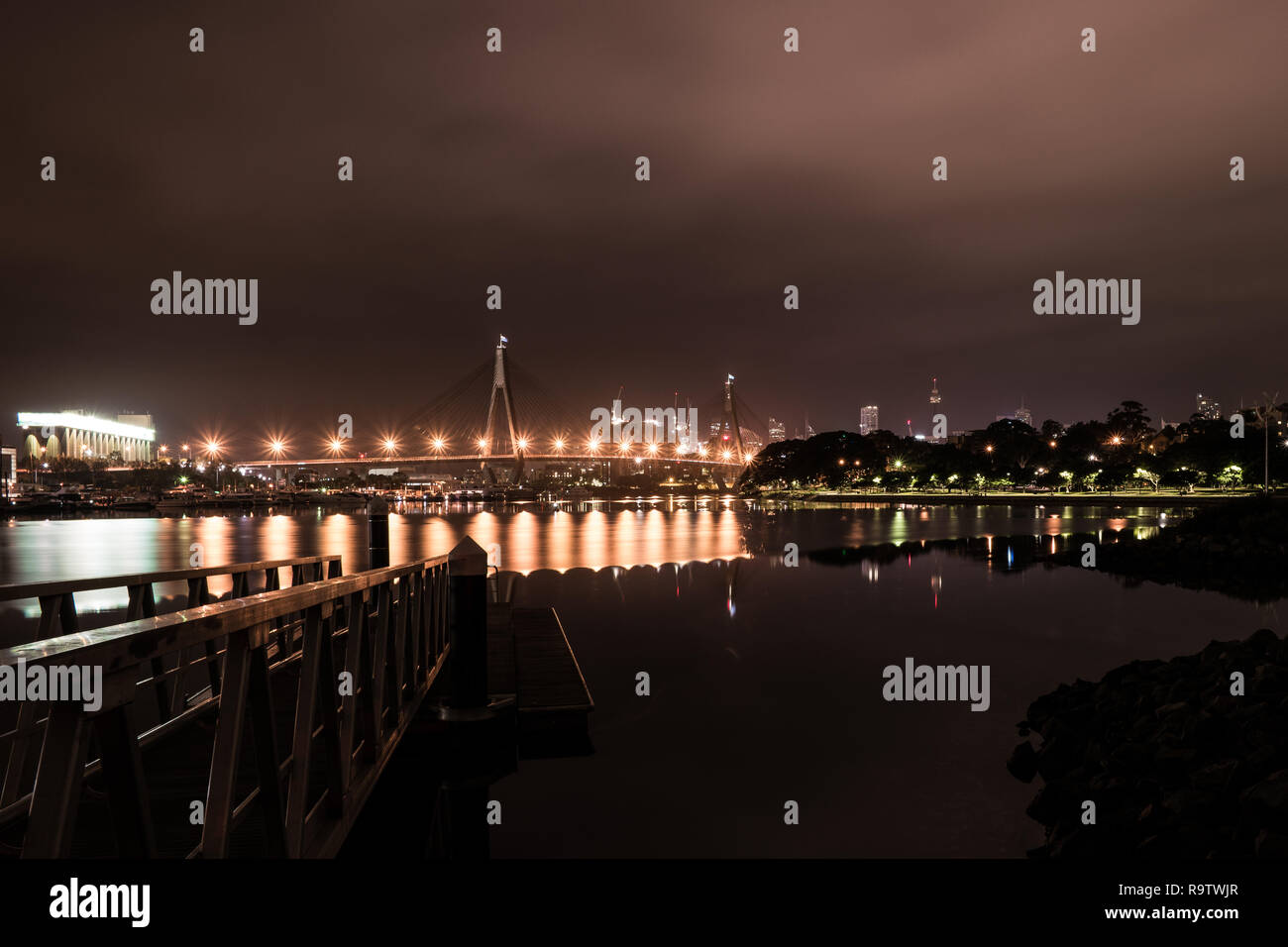 Small bridge at night hi-res stock photography and images - Alamy