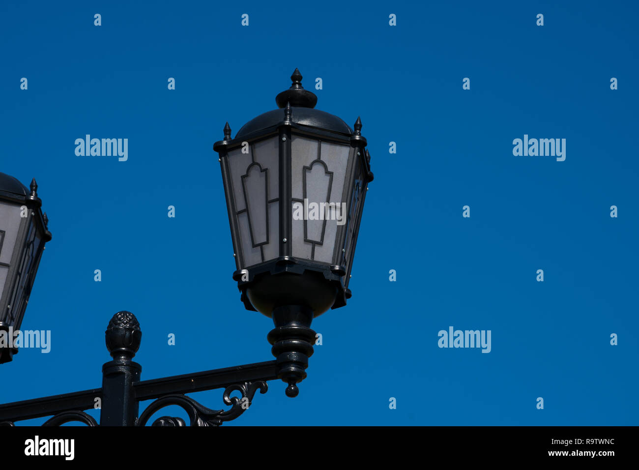 Old street lamp in Moscow, Russia Stock Photo - Alamy