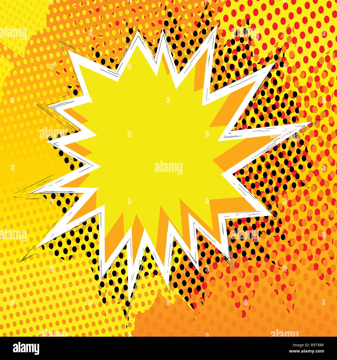 Vector illustrated comic book style explosions background Stock Vector ...