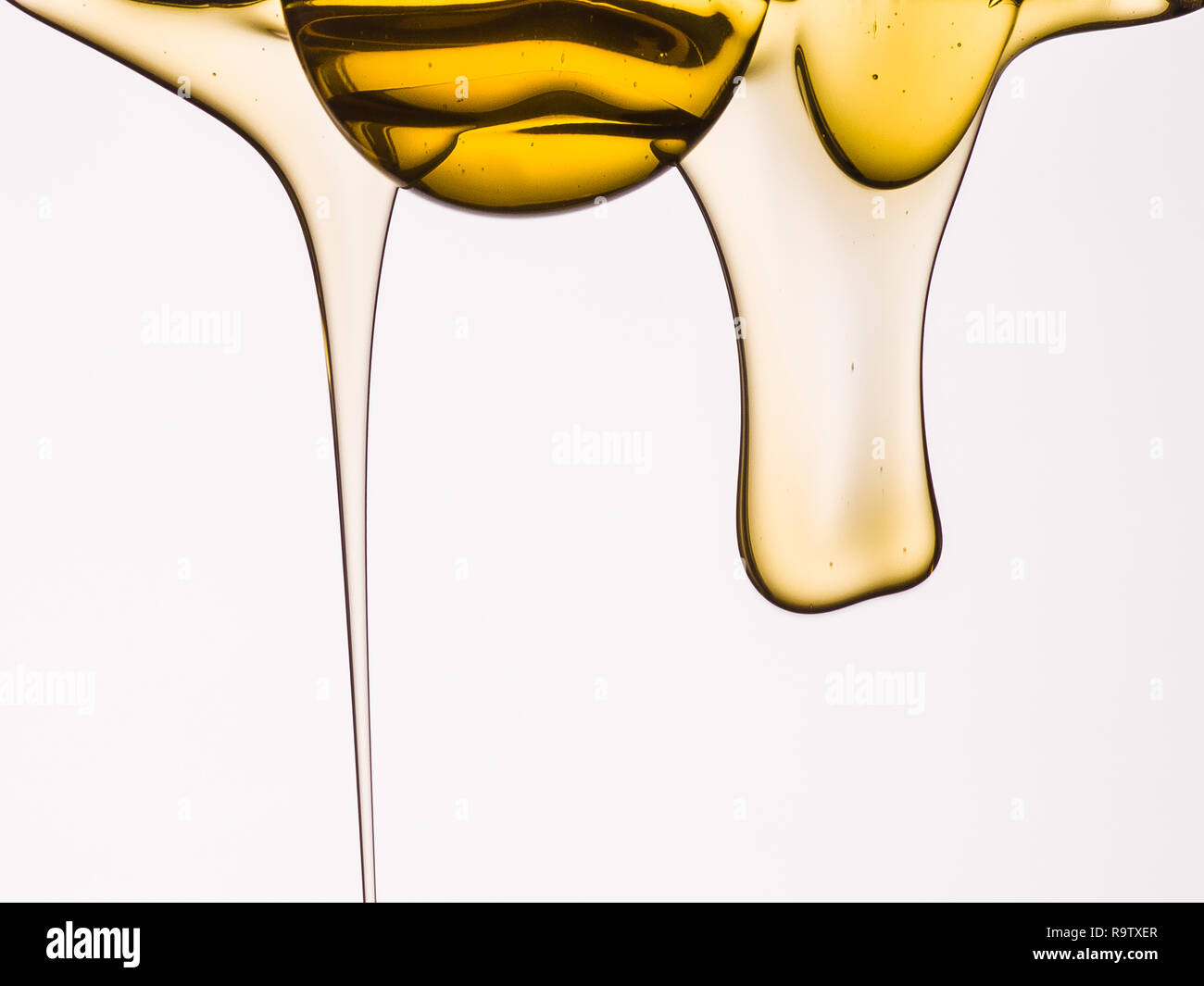 oil flowing shape. syrup flowing shape Stock Photo - Alamy