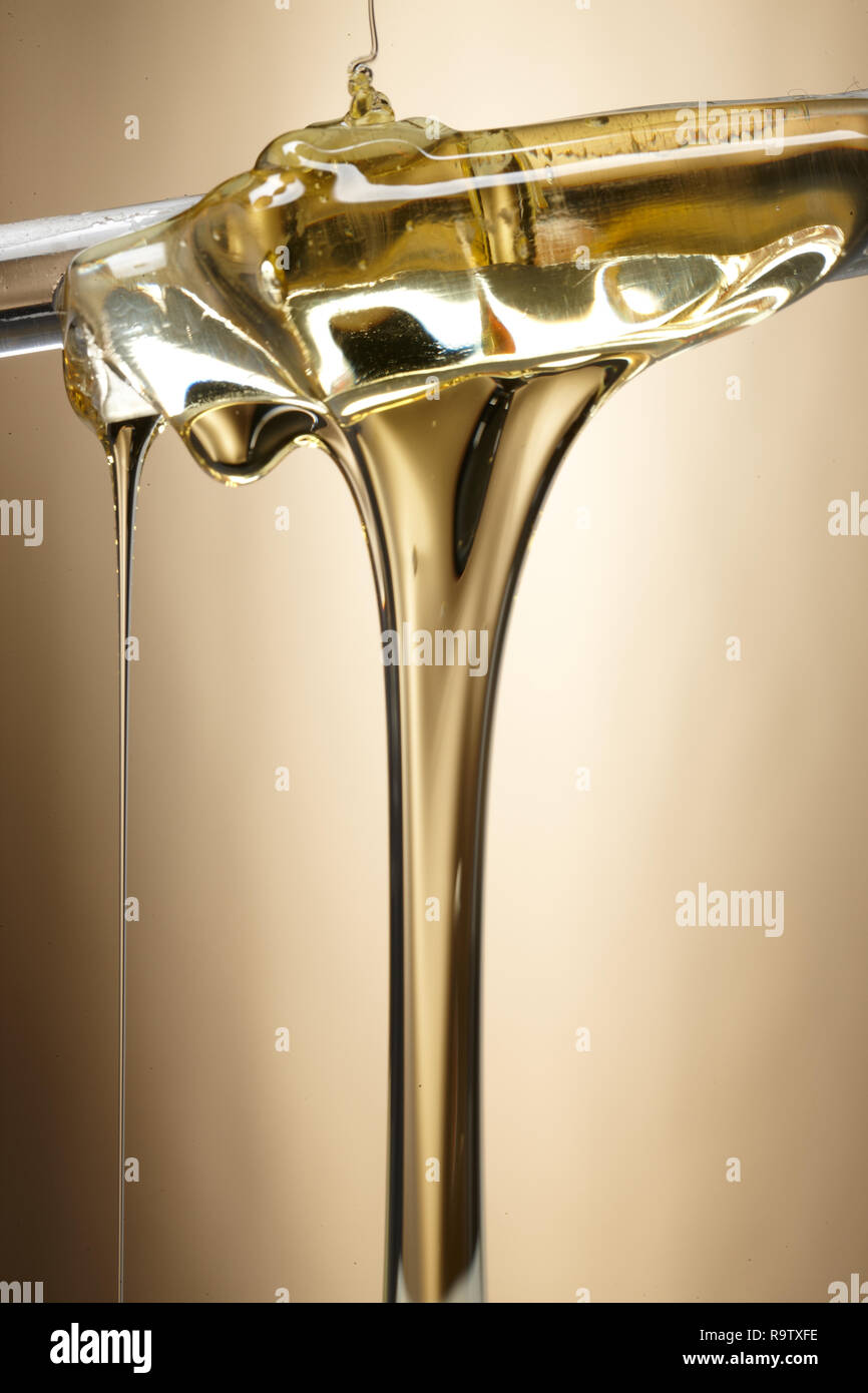 oil flowing shape. syrup flowing shape Stock Photo - Alamy