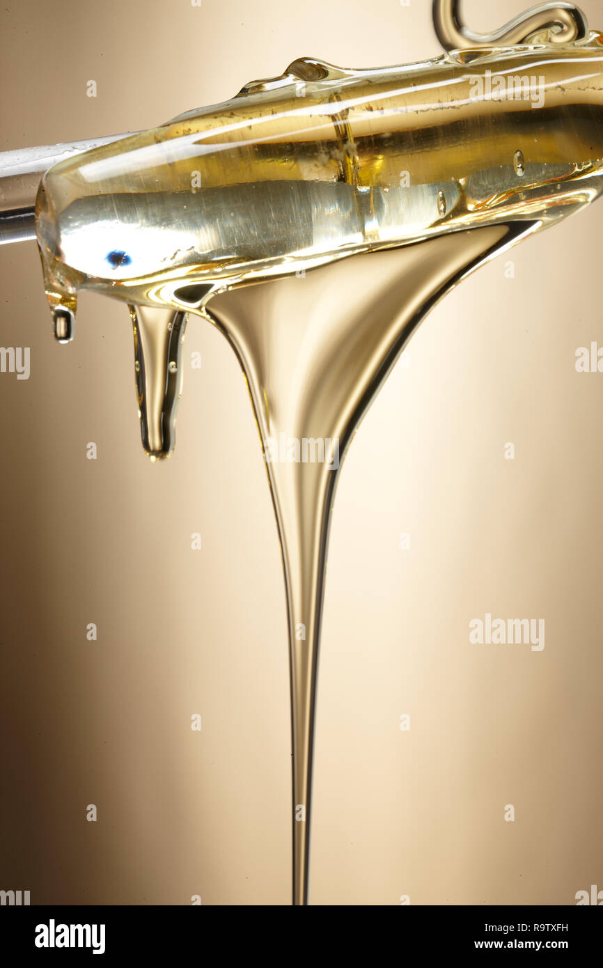oil flowing shape. syrup flowing shape Stock Photo - Alamy