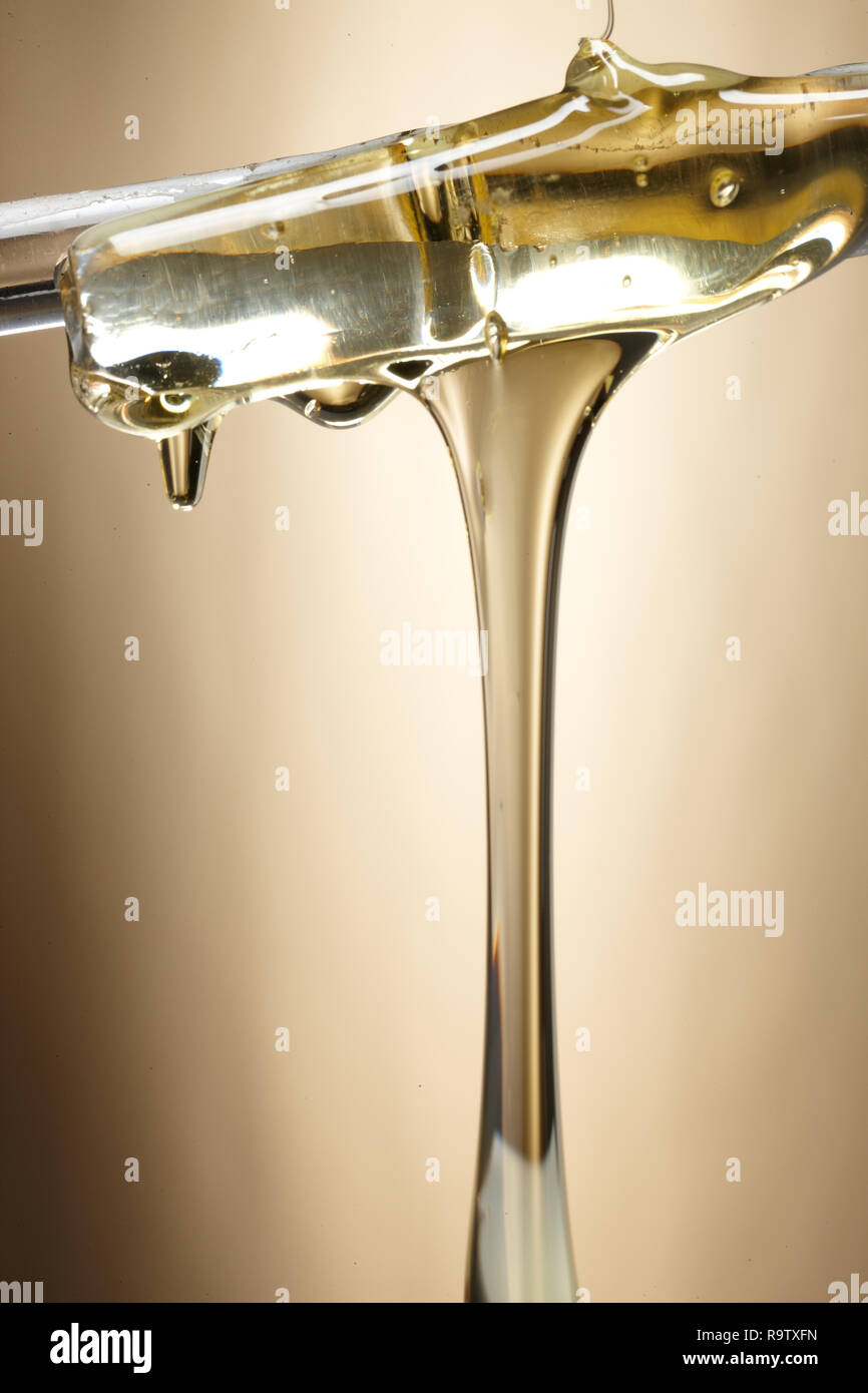 oil flowing shape. syrup flowing shape Stock Photo - Alamy