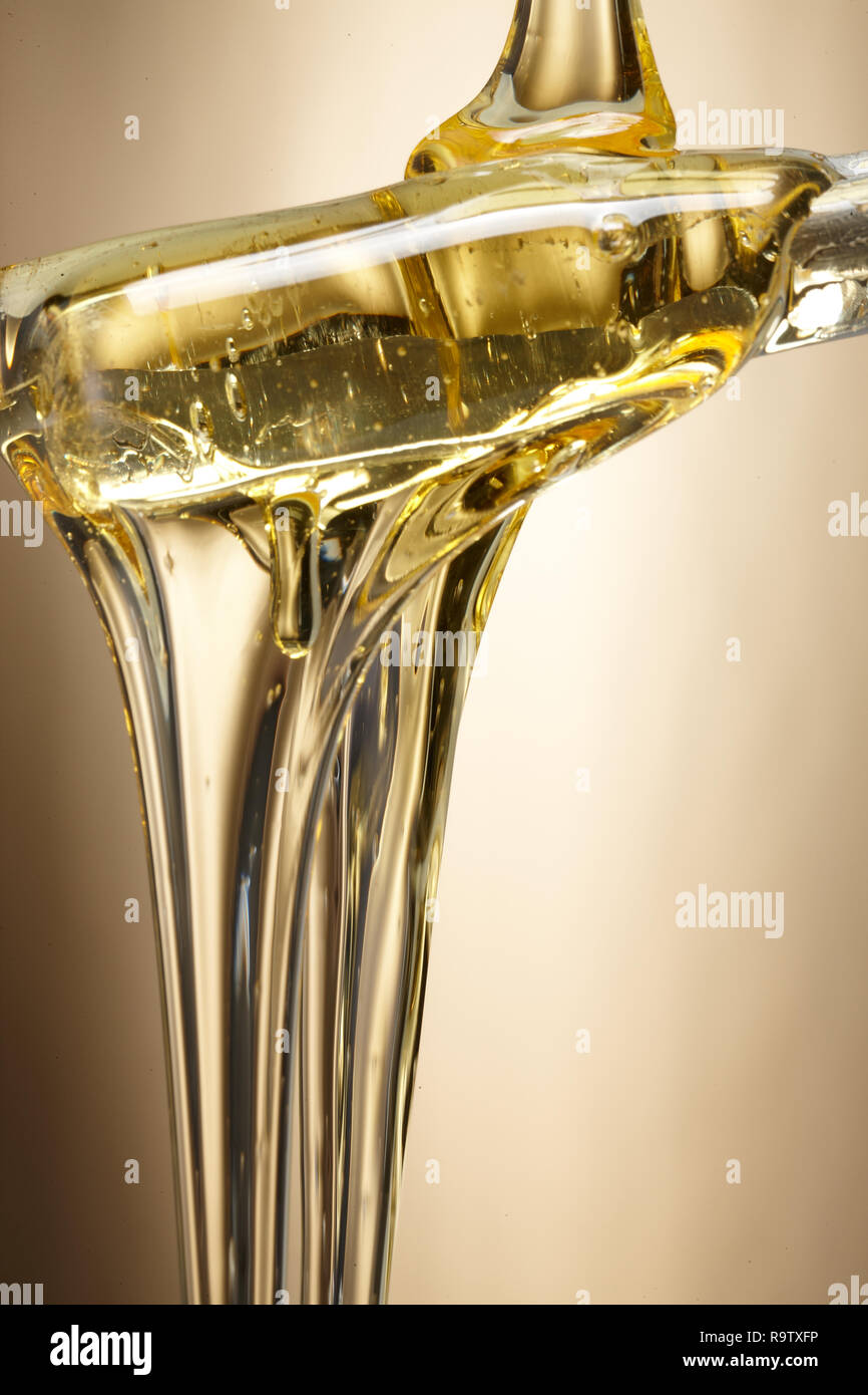 oil flowing shape. syrup flowing shape Stock Photo - Alamy