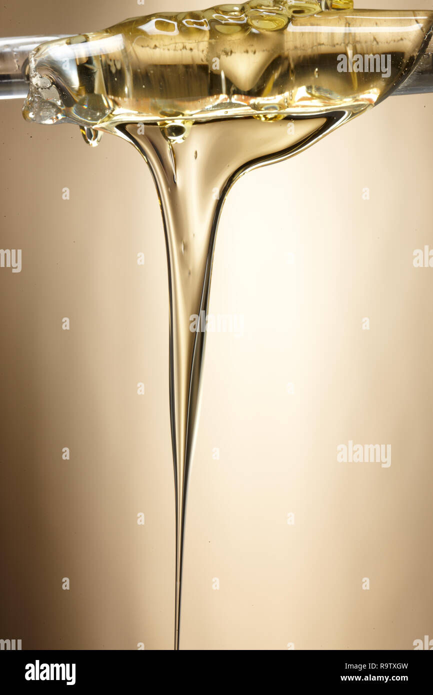 oil flowing shape. syrup flowing shape Stock Photo - Alamy