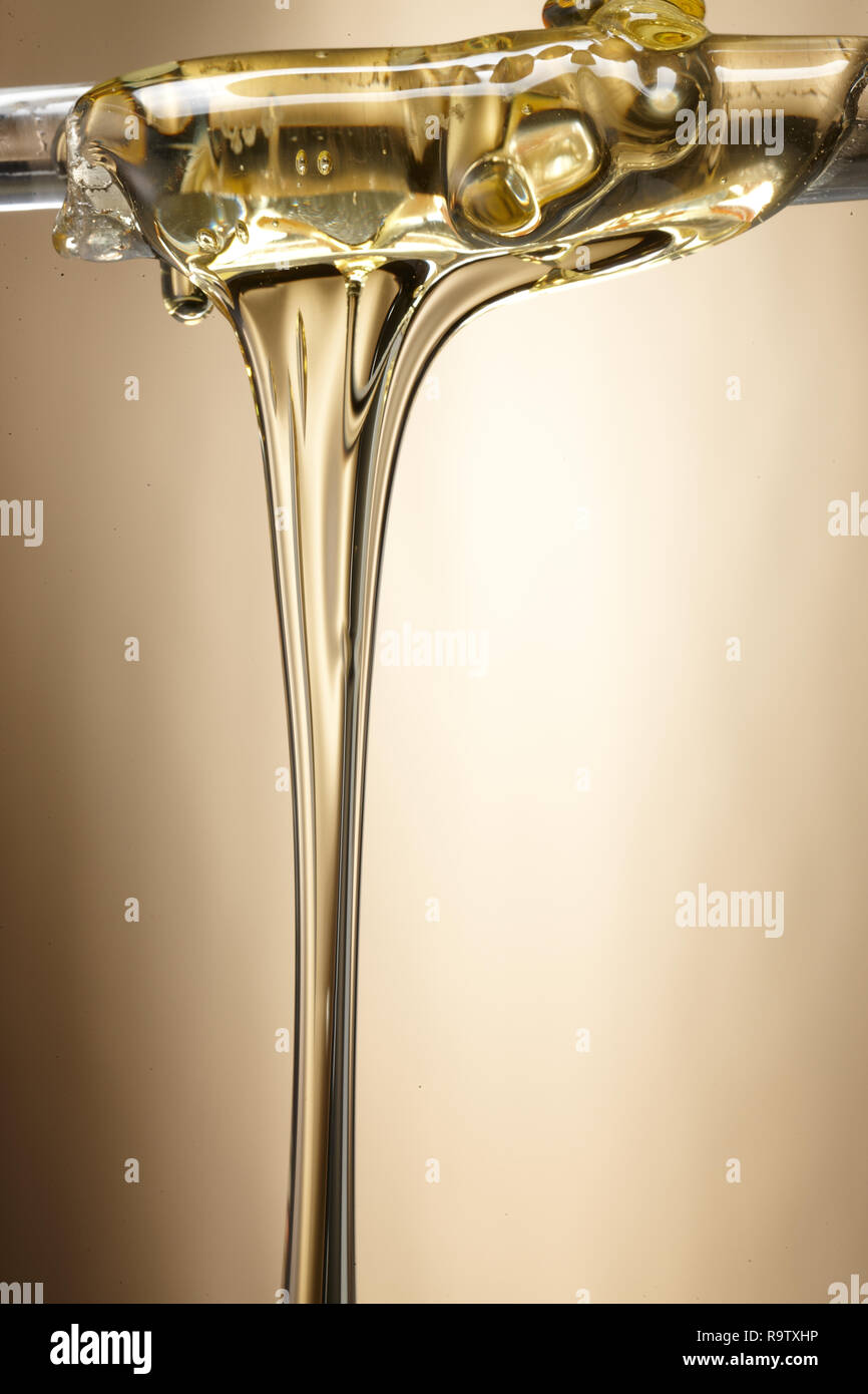 oil flowing shape. syrup flowing shape Stock Photo - Alamy