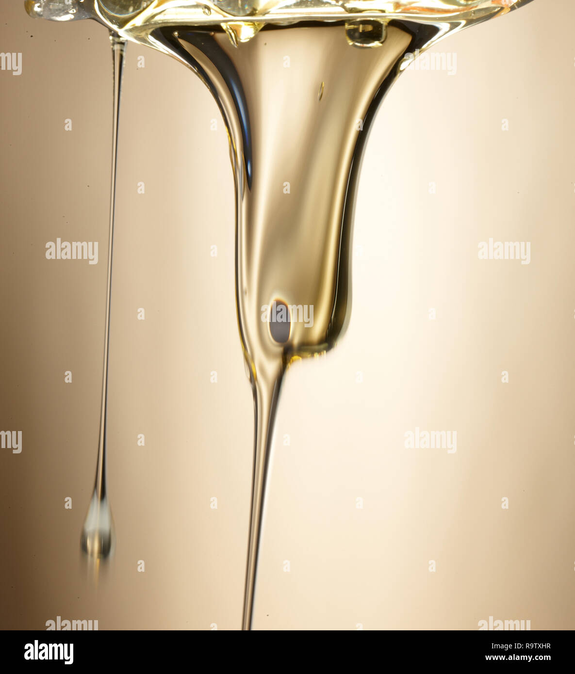 oil flowing shape. syrup flowing shape Stock Photo - Alamy