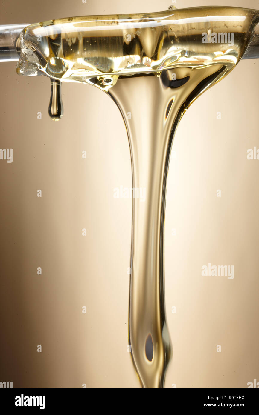 oil flowing shape. syrup flowing shape Stock Photo - Alamy