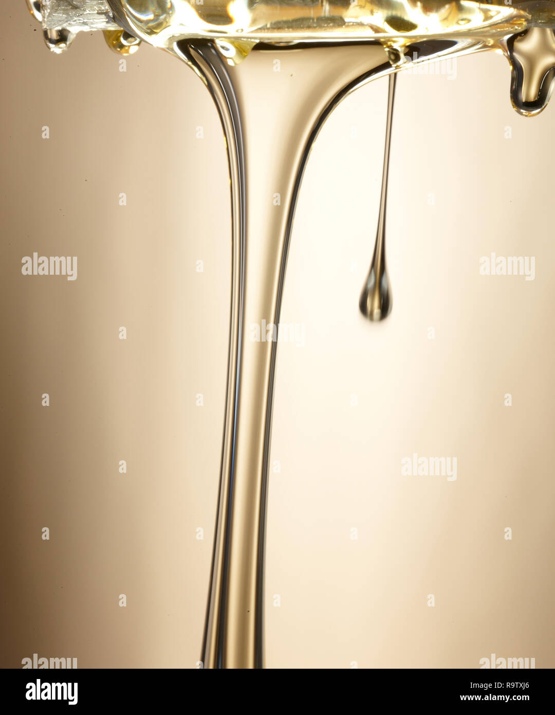 oil flowing shape. syrup flowing shape Stock Photo - Alamy